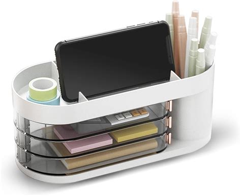 GUJIN Schreibtisch Organizer Mit Schublade Multifunktionaler