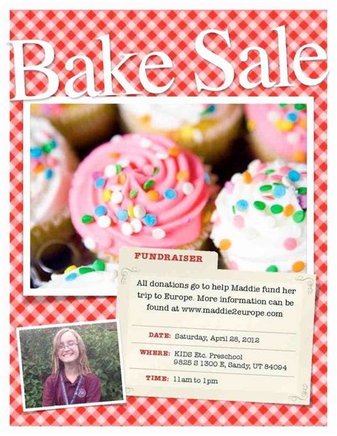 Bake Sale Flyer Free Template Sfiveband