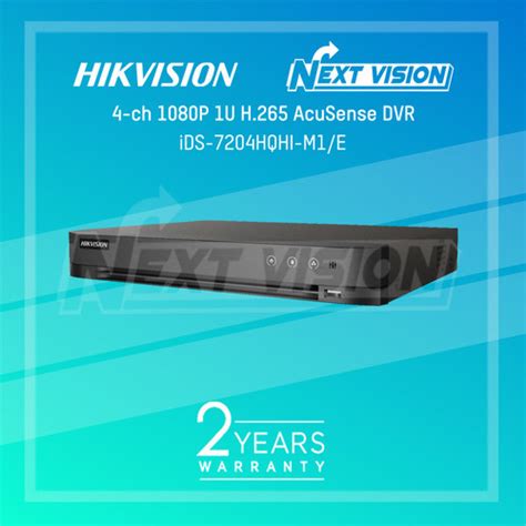 Jual IDS 7204HQHI M1 E HIKVISION DVR 4CH ACUSENSE SUPPORT AUDIO