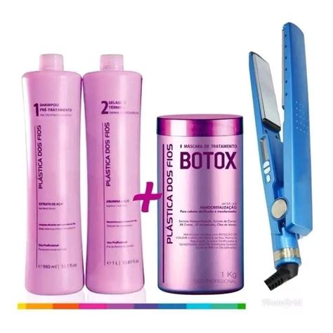 Combo Plástica Dos Fios Selagem Térmica Botox Prancha Original