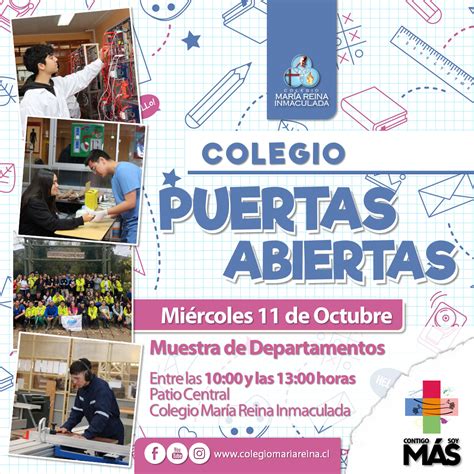 COLEGIO PUERTAS ABIERTAS 2023 Colegio María Reina Isla de Maipo