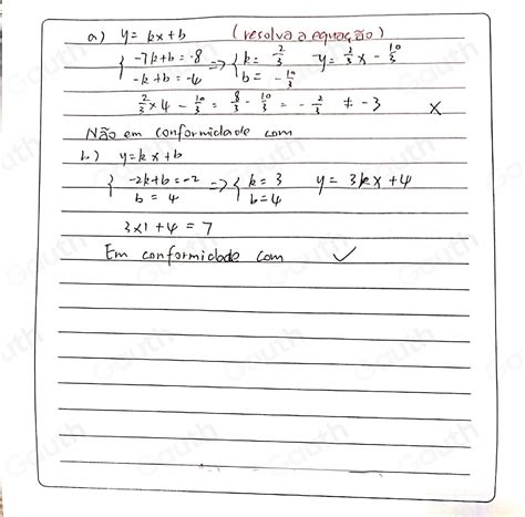 Solved Atividade Avaliativa De Matem Tica Conhecendo Os Pontos A B