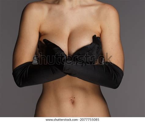 Sexy Naked Woman Covers Breasts On Stock Photo 2077755085 Shutterstock