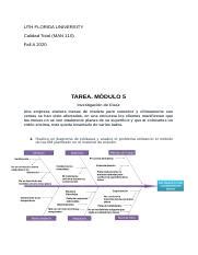 M5 TAREA Calidad Total Docx UTH FLORIDA UNIVERSITY Calidad Total