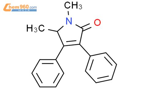 73081 75 1 2H Pyrrol 2 one 1 5 dihydro 1 5 dimethyl 3 4 diphenyl 化学式