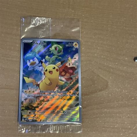 Pokemon TCG Paldea Evolved Pikachu SVP 27 Black Star Promo Card Sealed