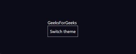 how to enable dark mode in tailwind css geeksforgeeks