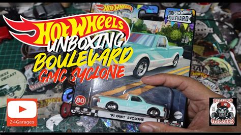 Review Unboxing Hot Wheels Boulevard Gmc Syclone Youtube