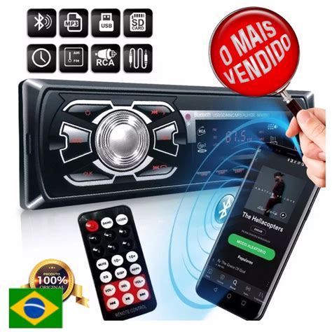 Som automotivo Knup KP C30BH USB bluetooth e leitor de cartão SD