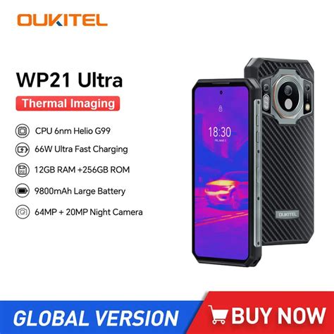OUKITEL WP21 Ultra Rugged 5G Smartphones Octa Core 12GB 256GB 6 78Inch