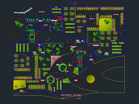 Biblioteca Universitaria En AutoCAD Descargar CAD Gratis 518 71 KB