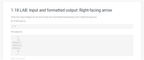 Solved 1 18 LAB Input And Formatted Output Right Facing Chegg