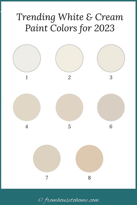 White And Cream Paint Colors For The New Year