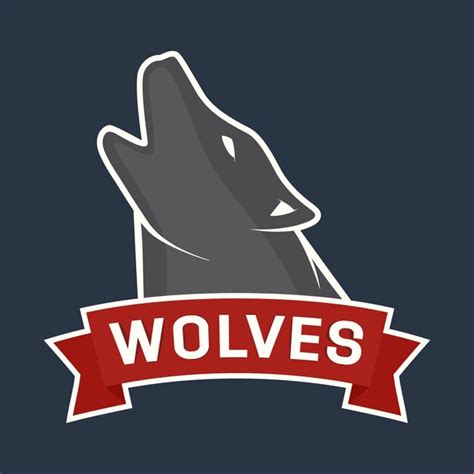 Vector Uivando Mascote Lobo Vetor Premium