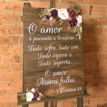 Placa Recepção Convidados Casamento Sabemos que Deus faz no Elo7
