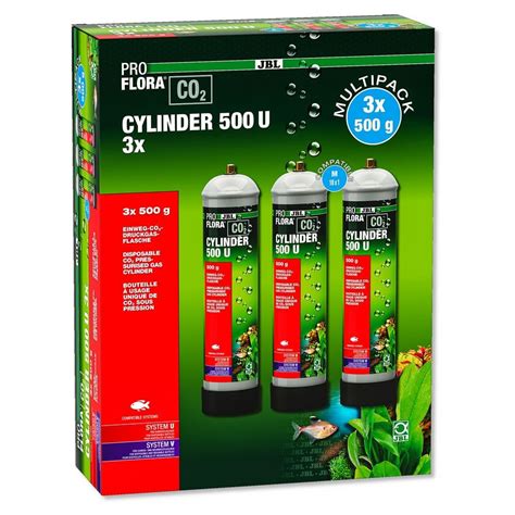 JBL ProFlora CO2 Cylinder 500 U 3pk Aquarium From Pond Planet Ltd UK