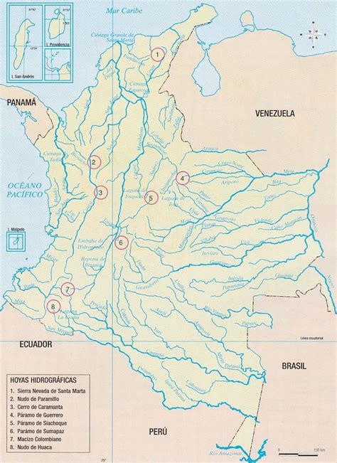 Mapa de Colombia Hidrografía Mapa de colombia Mapas Colombia