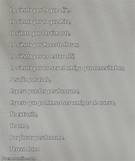 Poemas Para Pedir Perd N A Tu Mejor Amiga Poemas Online