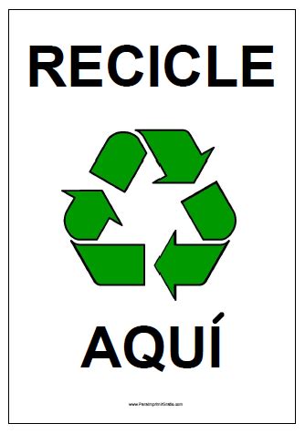 Cartel De Reciclaje Para Imprimir Gratis ParaImprimirGratis