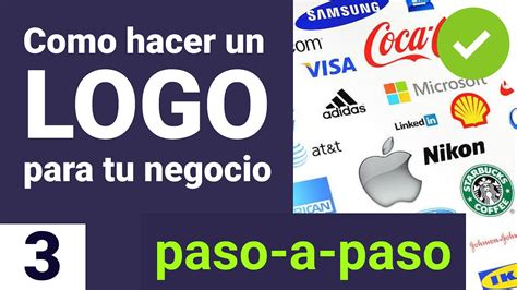 Como Hacer Un Logo Para Tu Negocio Paso A Paso Muy Facil YouTube