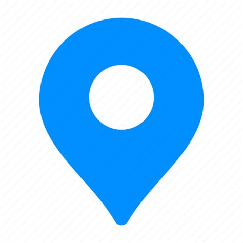Blue Gps Location Map Pin Place Icon
