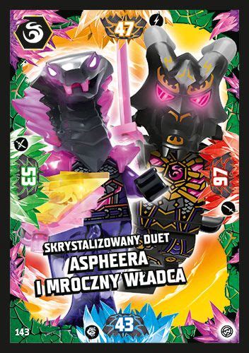 LEGO NINJAGO TCG8 Nr 143 Skrystalizowany Duet Aspheera I Mroczny