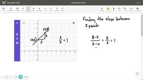 finding slope from two points youtube