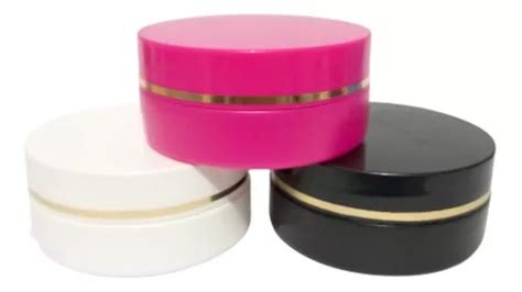 35 Pote Plástico 120g Vazio P Cremes Pomada Gel Div Cores