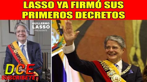 LASSO YA FIRMÓ SUS PRIMEROS DECRETOS AQUI TE LOS RESUMO ESTO HIZO CON