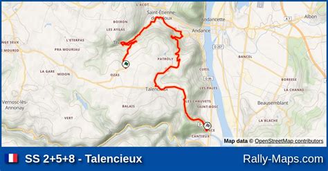 SS 2 5 8 Talencieux stage map Rallye National du Bassin Annonéen