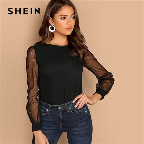 Venta Shein Blusas Negras En Stock