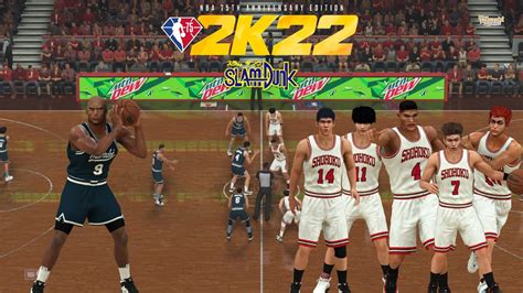 NBA 2K22 Slam Dunk Mod Shohoku Vs Miuradai YouTube