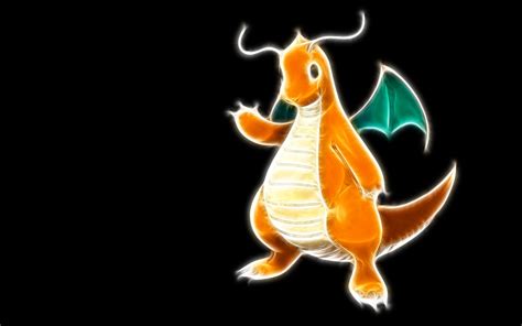Stunning Dragonite HD Wallpaper A Vibrant Anime Pokémon