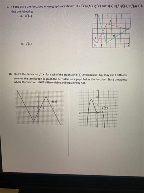 solved 9 iff and g are the functions whose graphs are