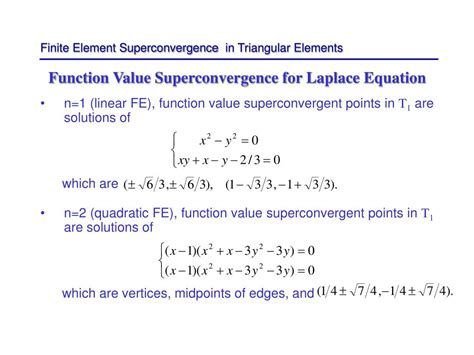 ppt superconvergence points in finite element method powerpoint presentation id 3971672
