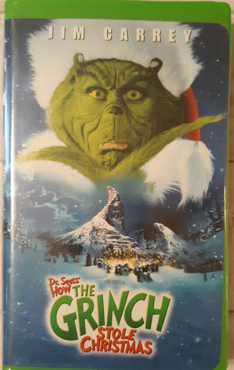 Dr Seuss How The Grinch Stole Christmas Vhs Clamshell Jim