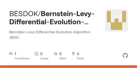 github besdok bernstein levy differential evolution algorithm bde bernstein levy