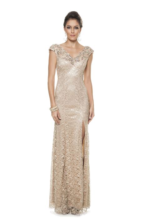 ZumZum Festa Vestido Longo Em Renda Bordado Decote Nas Costas 102036