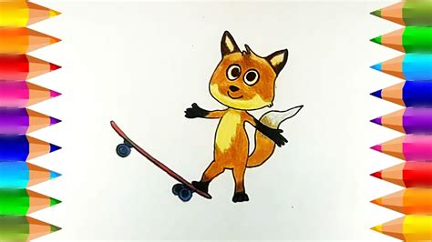 Cómo dibujar y colorear al Zorro Tufin de Canciones del Zoo 2