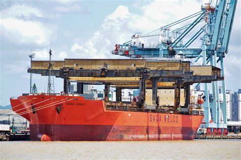 Fotos Navio Super Carga De Celulose Atraca No Porto De Itaja