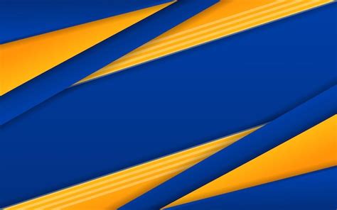 Fondo degradado geométrico azul y amarillo abstracto Vector Premium