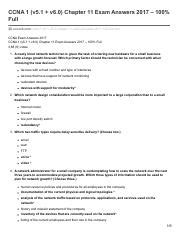 Ccnav Ccna V V Chapter Exam Answers Full Pdf