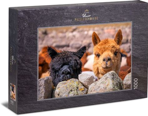 Ulmer Puzzleschmiede Puzzle Alpaka Klassisches 1000 Teile Tier