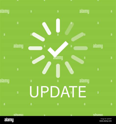 Update Software Icon In Flat Style System Upgrade Notification Vector