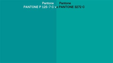 Pantone P 125 7 C Vs PANTONE 3272 C Side By Side Comparison