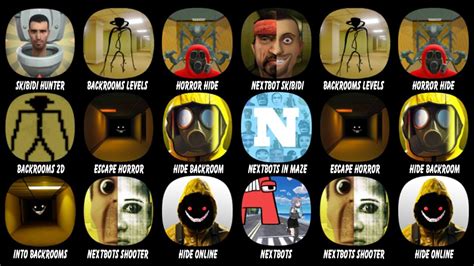 Skibidi Hunter Backrooms Levels Horror Hide Nextbot In Backrooms