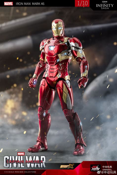 ZD Toys Iron Man Mark 46 1 10 Collectible Figure Toys Apollo