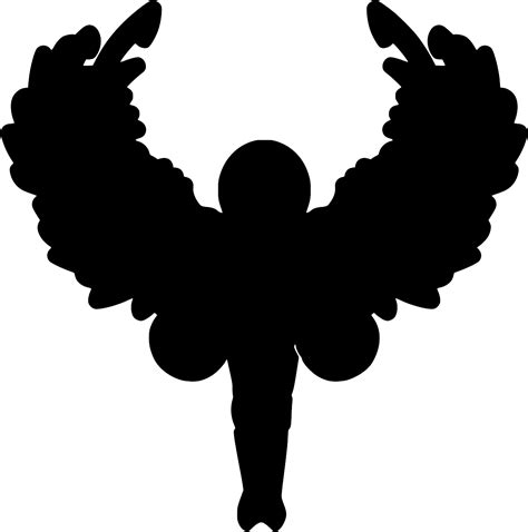 SVG Angel Wings Character Free SVG Image Icon SVG Silh