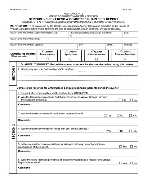 Form Ocfs B Fill Out Printable Pdf Forms Online