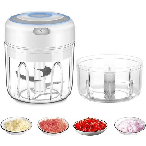 Hachoir électrique sans fil mini robot culinaire 250 ml facile à